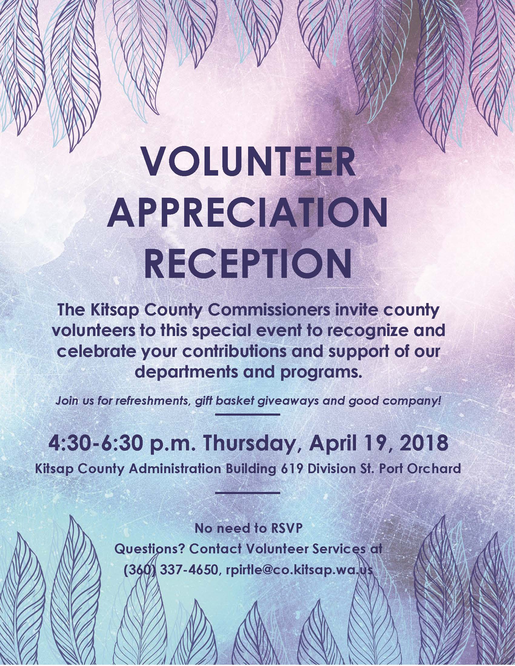 Events - Volunteer Appreciation Reception